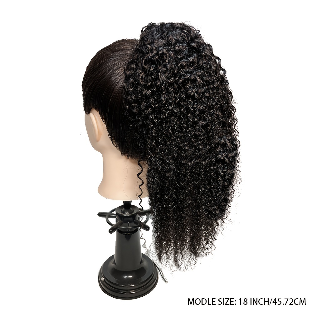 Afro Drawstring tail Human Hair Extensions - Temu Portugal