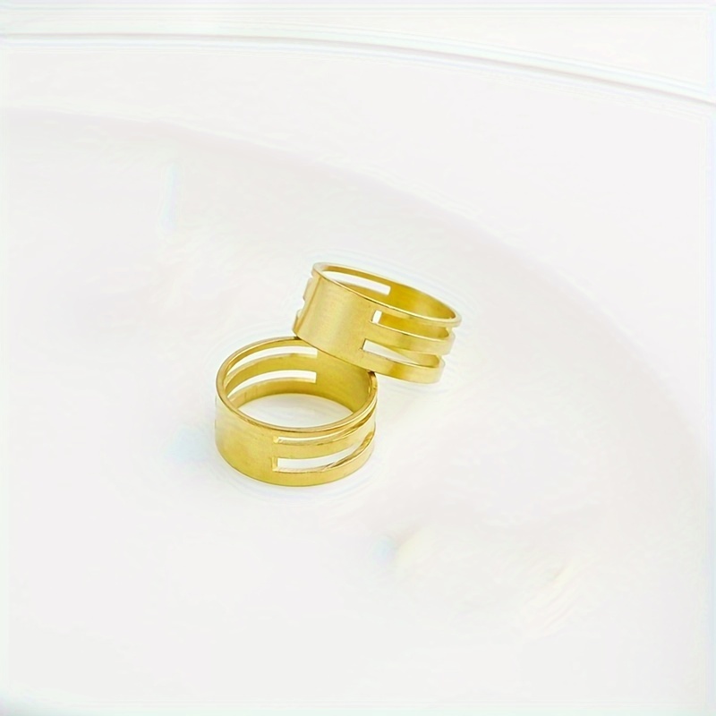 Open Circle Copper Ring Handmade Ring Diy Single Circle - Temu Australia