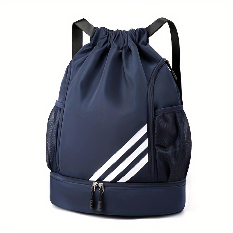 Casual Simple Striped Pattern Backpack Drawstring Storage - Temu Ireland