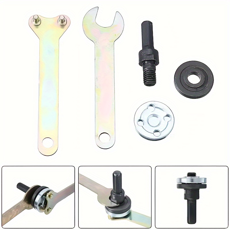 5pcs 세트 핸드 전기 드릴 액세서리 커넥팅로드 10mm 전기 드릴 변환 앵글 그라인더 커넥팅로드 전기 드 Temu