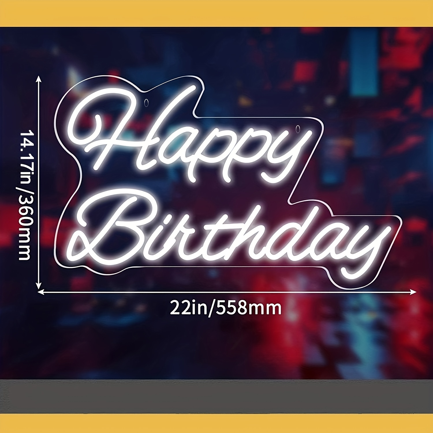 Light Birthday Party A Reusable Led Neon Sign / Switch - Temu Australia