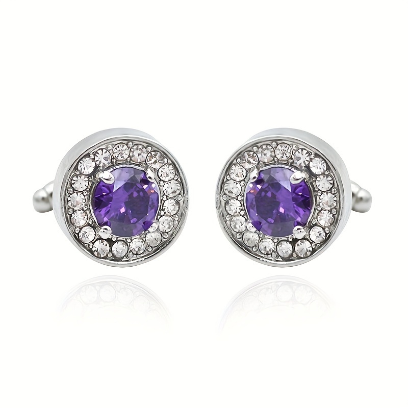 Exquisite Jewelry Men's Cufflinks Black White Circular - Temu United ...