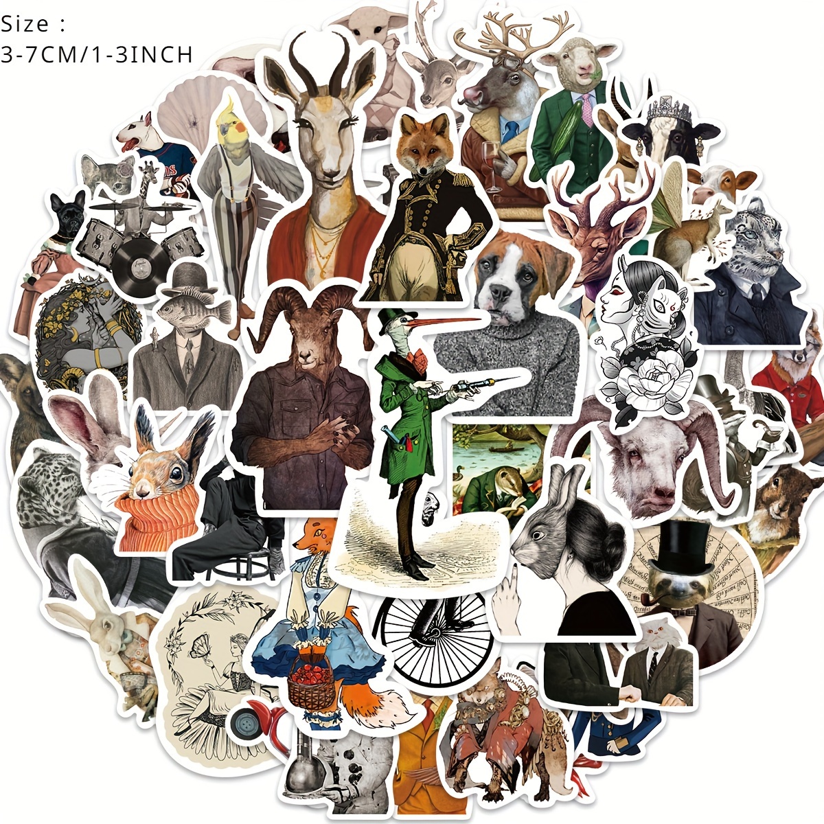 Dark Animal Series Stickers Waterproof Vinyl Stickers - Temu Ireland