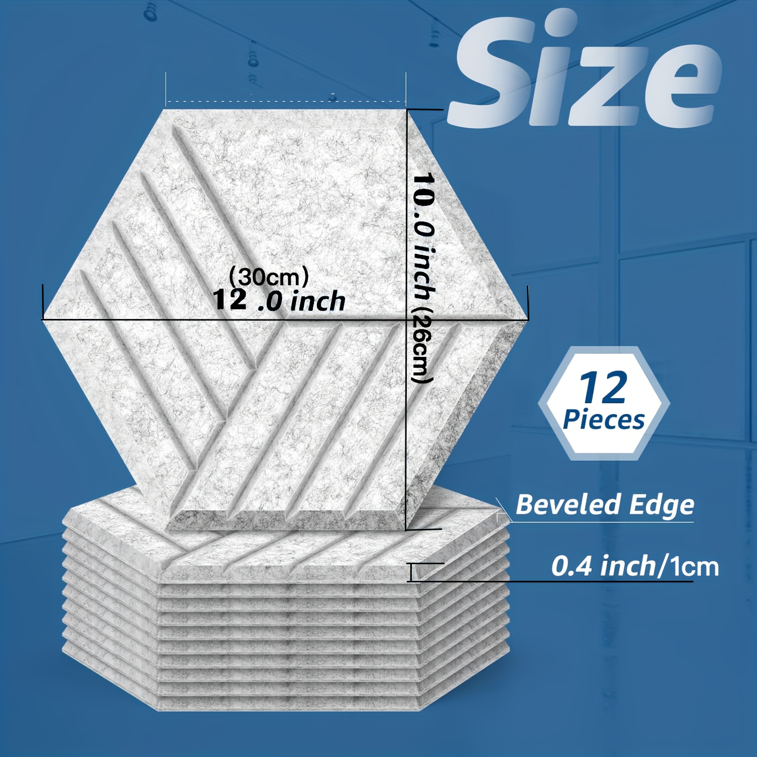 Hexagon Self adhesive Acoustic Panels Soundproof Wall Tiles - Temu