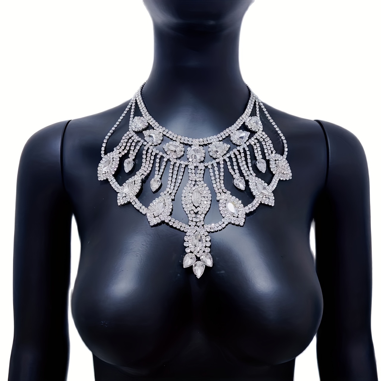 Exaggerated Retro Large Water Drop Shiny Rhinestones - Temu Portugal