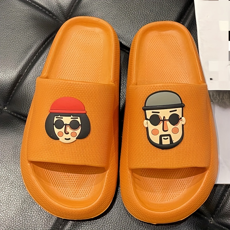 Cute Cartoon Pillow Slides Slip Soft Sole Platform Casual - Temu United ...