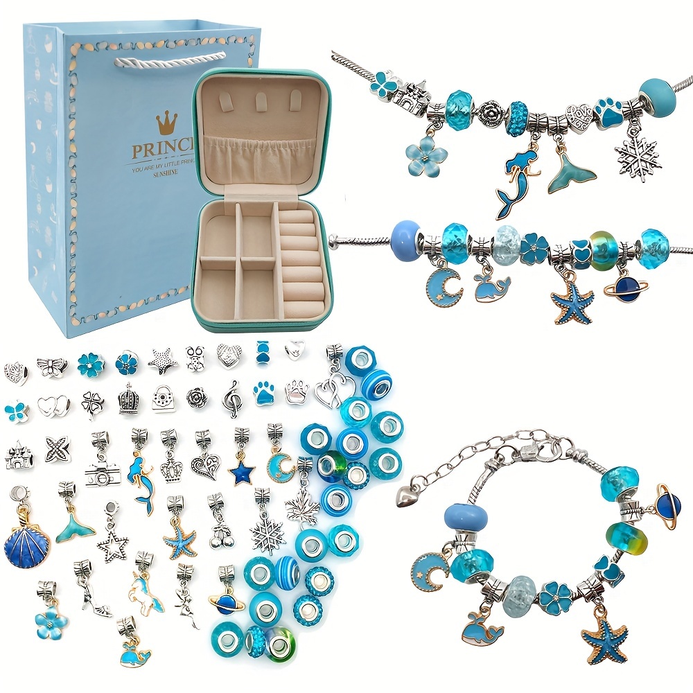 Charms Bracelet Making Kit Including Beads Pendants Snake - Temu Ireland