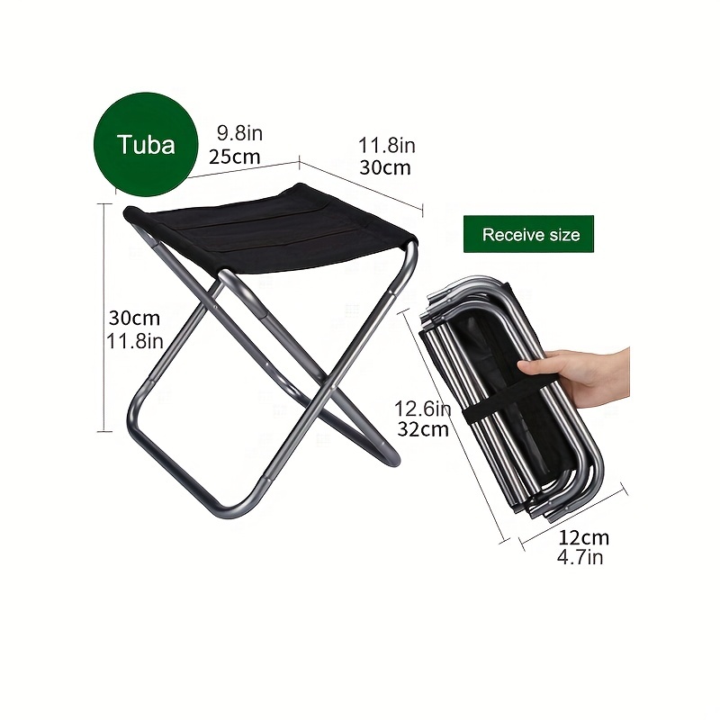 Portable Outdoor Folding Small Stool Aluminum Alloy Fishing - Temu Ireland