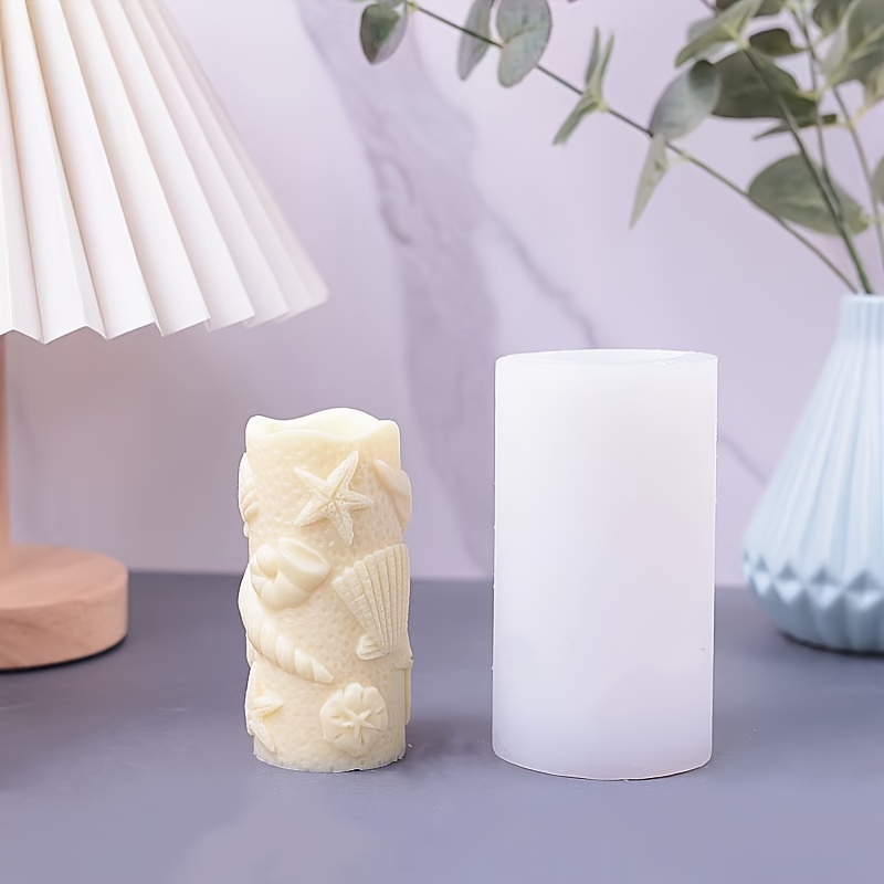 Ocean Shell Conch Starfish Silicone Mold, 3d Fondant Mold For Diy ...