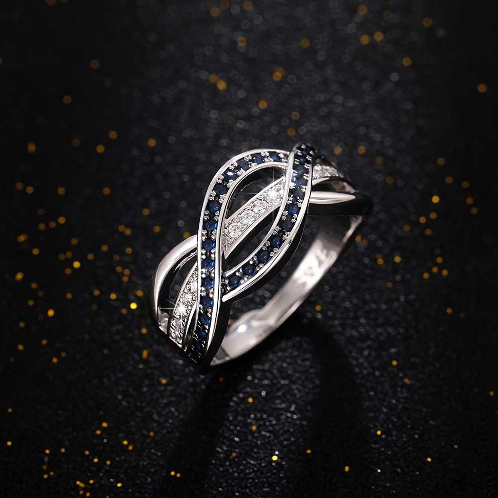 Elegant Simple Style Ladies Ring Wedding Engagement - Temu United Kingdom