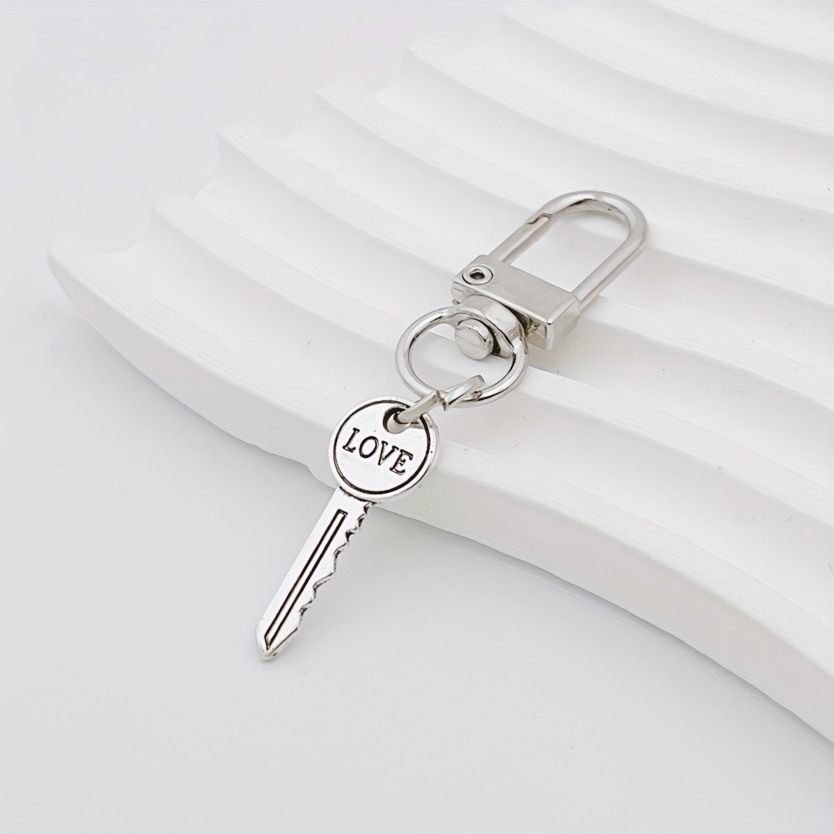 Mini Love Key Keychain Cute Alloy Key Chain Ring Bag - Temu Australia