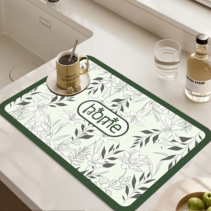 Diatom Mud Kitchen Drain Mat Countertop Absorbent Table Mat - Temu Canada