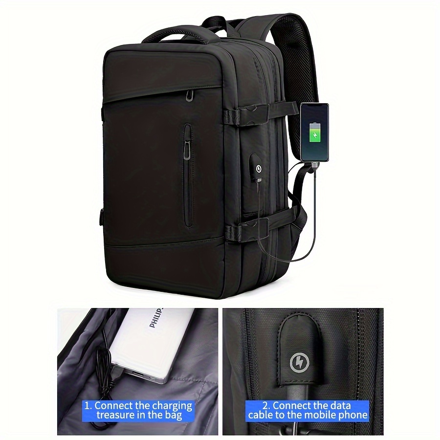 Carry On Travel Backpack Uitbreidbare Door Vliegtuigen - Temu Netherlands