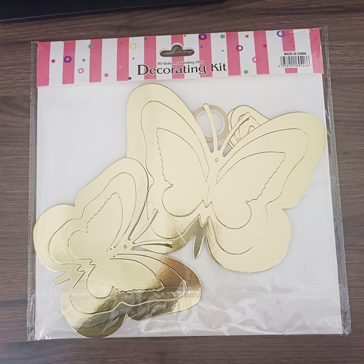 3d Butterfly Decoration Golden Butterfly Party Decoration - Temu Denmark