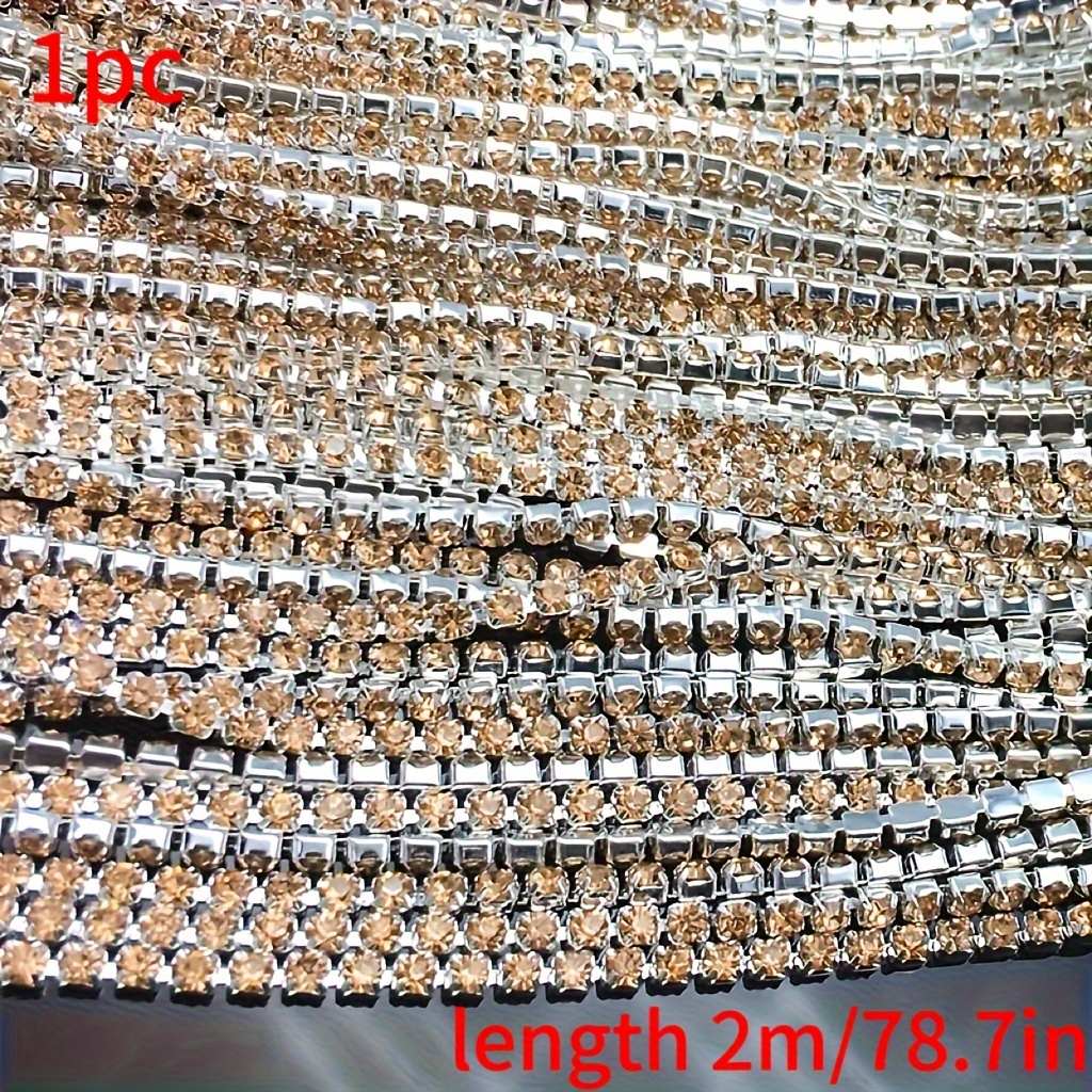 Colored Artificial Crystal Iron Chain Shoe Clothing - Temu United Kingdom