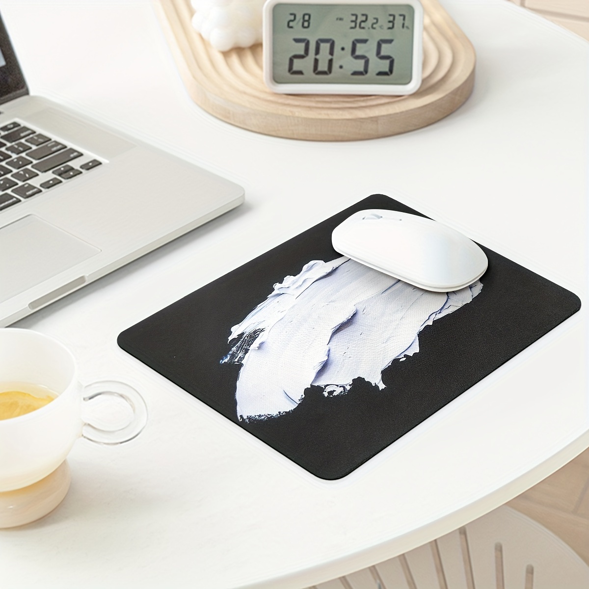 black white paste rubber mouse pad square small - Temu New Zealand