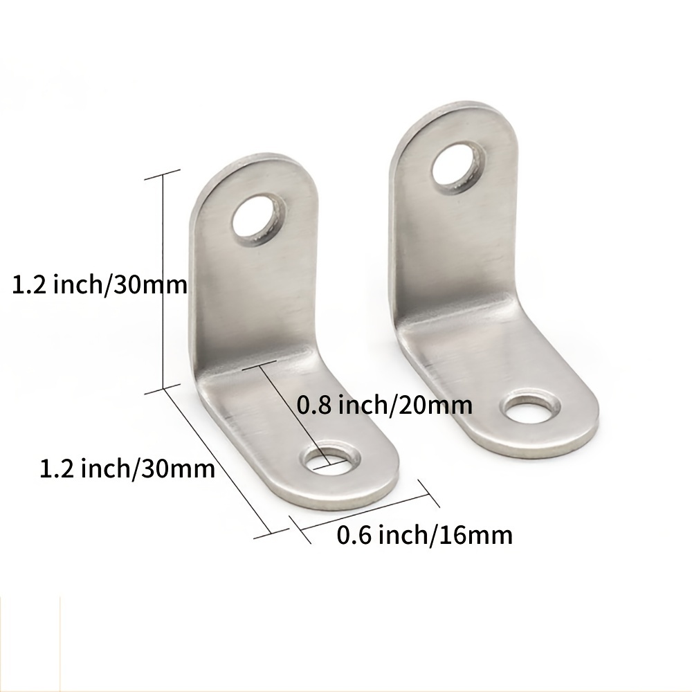 Stainless Steel Right angle Corner Brace L shaped Bracket 90 - Temu ...