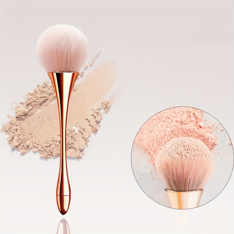 Large Fluffy Powder Brush Setting/foundation/blush - Temu