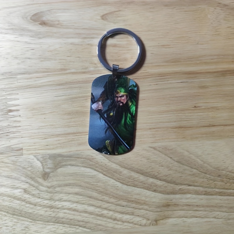 Historical Figure Keychain For Men, Military Card Necklace For Men ...