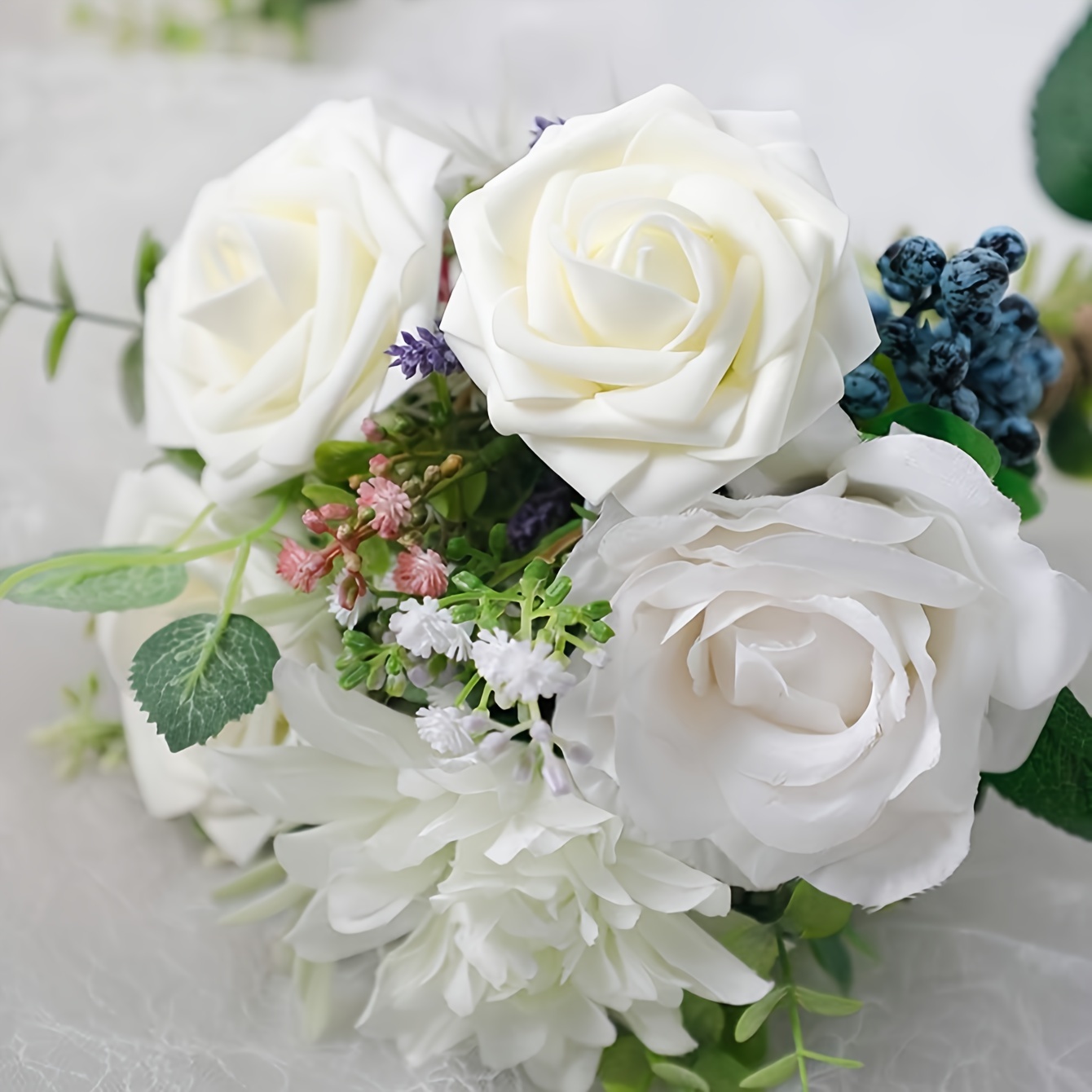 Wedding Bouquet Centerpiece Home Decor Artificial Flowers 25 - Temu