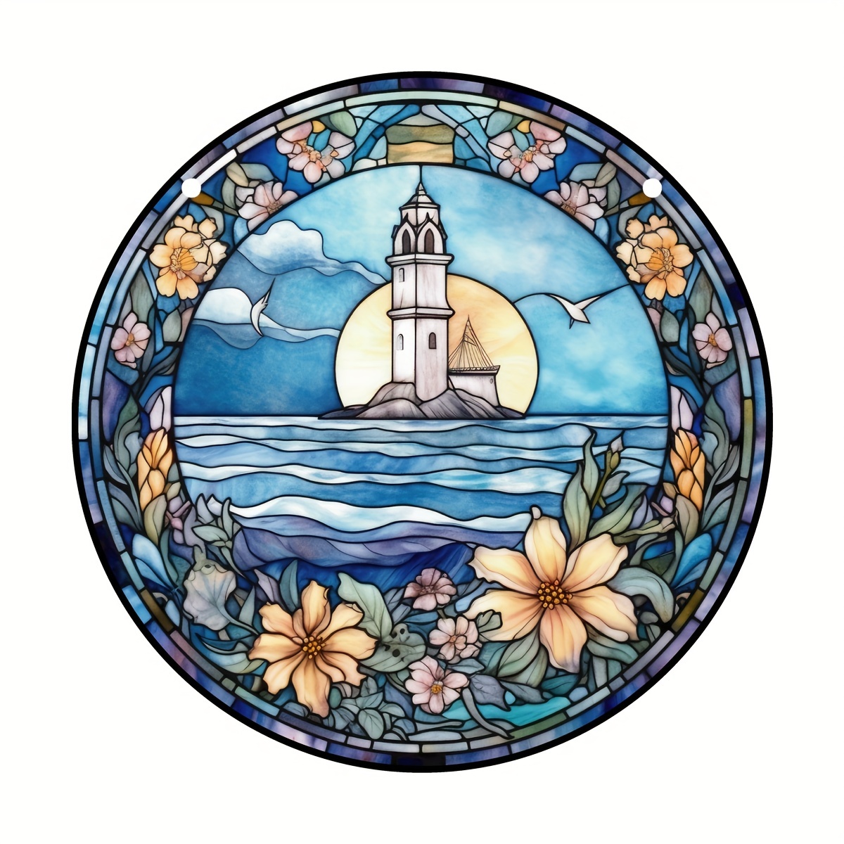 Lighthouse Window Hanging With Metal Chain Skycatcher For - Temu Canada