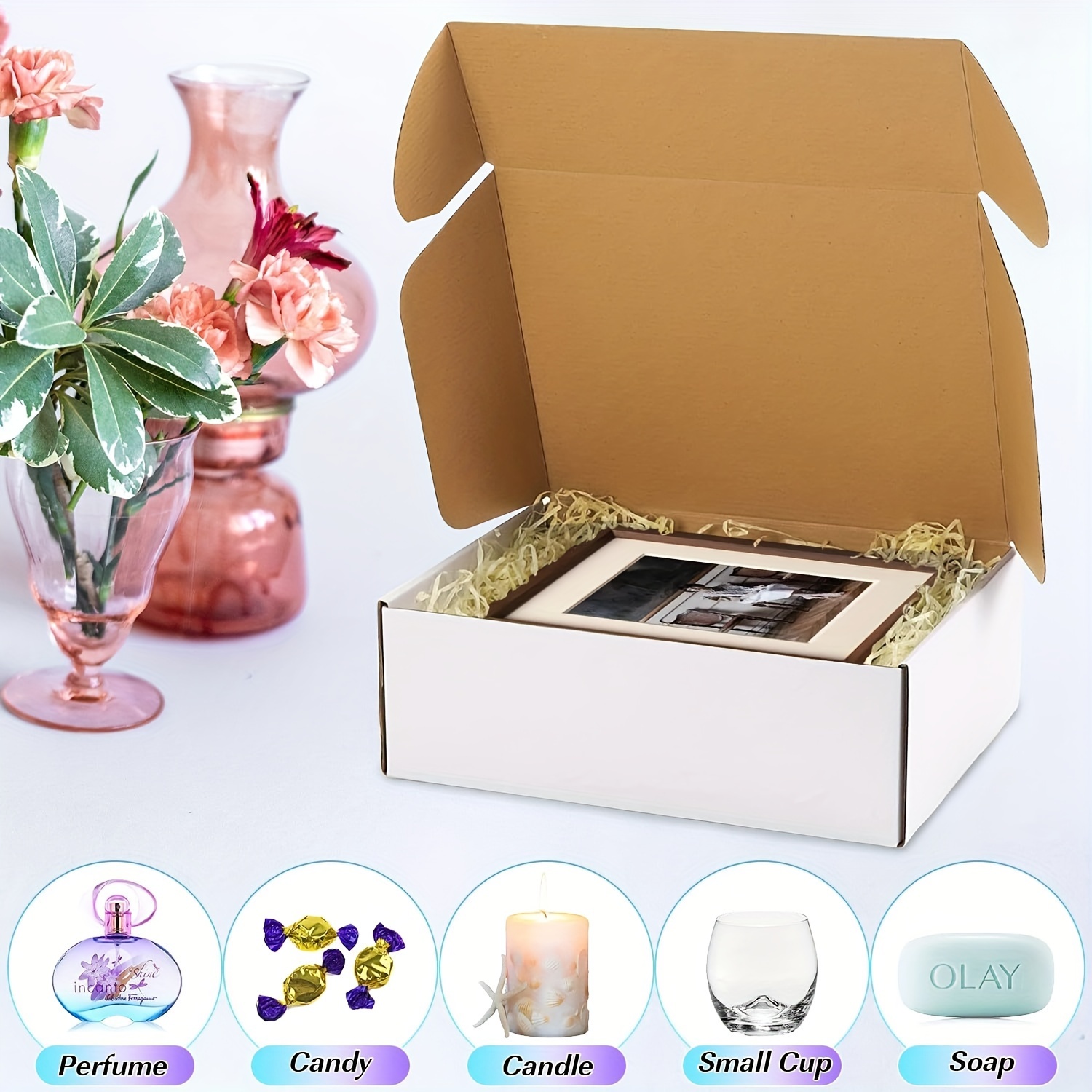 White Shipping Boxes Corrugated Cardboard Storage Box - Temu