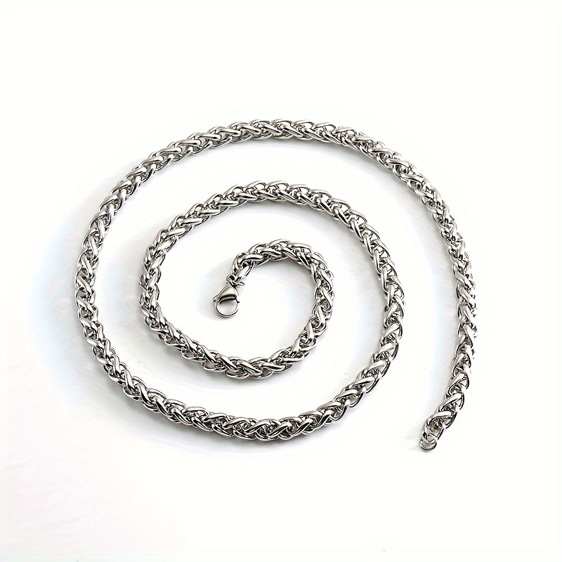 Men's Stainless Steel Flower Basket Chain Stylish Men's - Temu Denmark