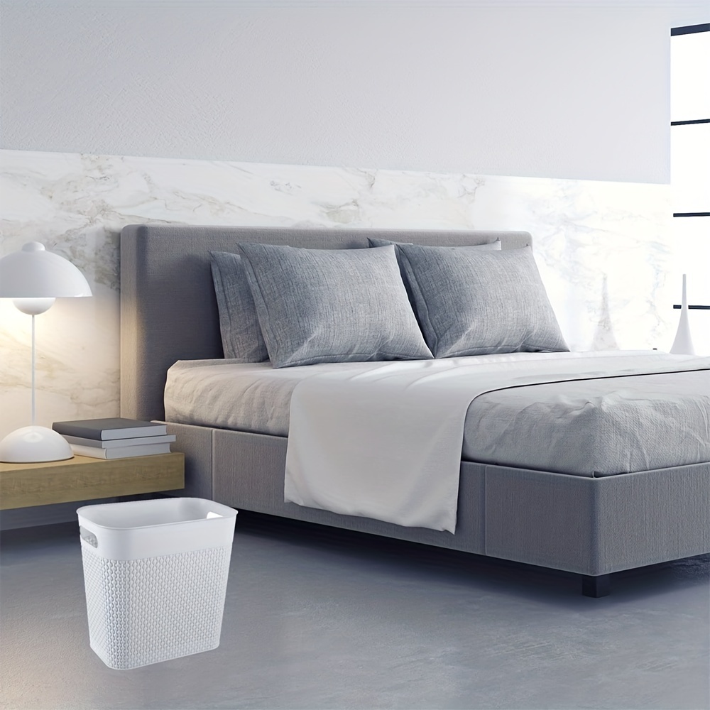 2.8 Gallon Trash Handle Plastic Rubbish Basket Home - Temu