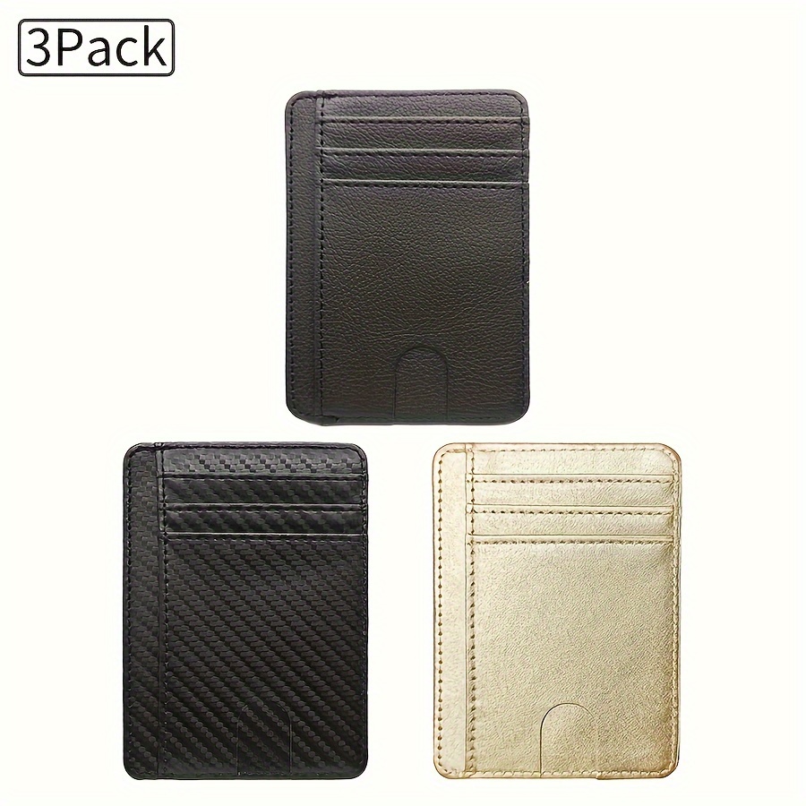 Portable Rfid Blocking Card Holder Mini Card Pockets Wallets - Temu Canada