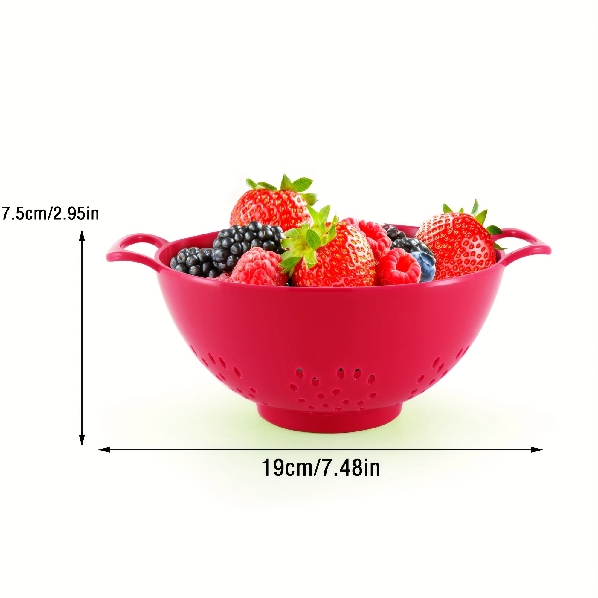 Drain Basket Plastic Colanders With Handle Vegetable Washing - Temu New ...