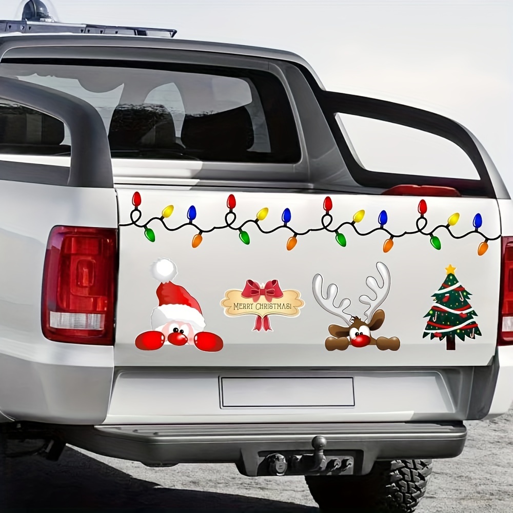 Christmas Element Reflective Peek a boo Santa Claus Car - Temu Australia