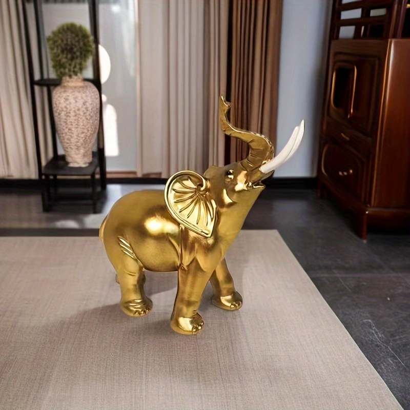 Light Luxury Creative Elephant Resin Statue Decoration Home - Temu
