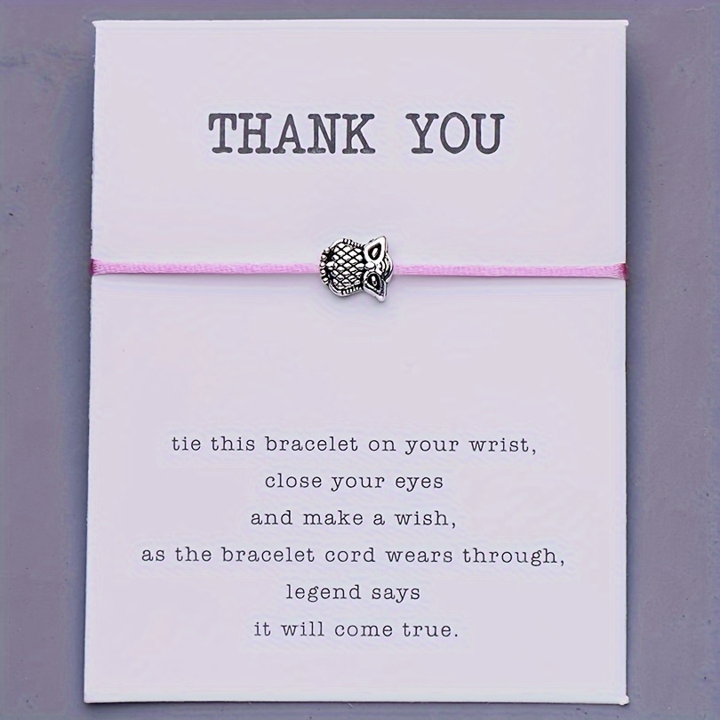 1pc Mini Uil Kralen Kleurrijk Touw Gevlochten Armband Leuk - Temu ...