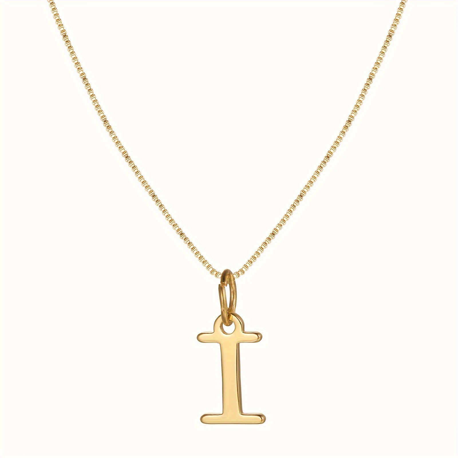 26 English Letter Necklace Minimalist Box Chain English - Temu United ...