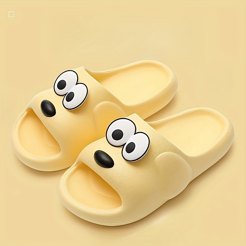 Cartoon Puppy Slide Shoes Cute Comfy Soft Sole Solid Color - Temu Canada