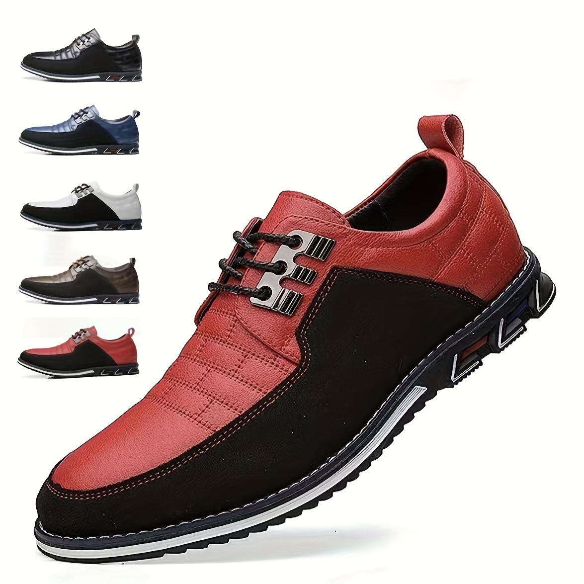 Zapatillas De Deporte De Moda Con Bloque De Color Para Hombres, Zapatos ...