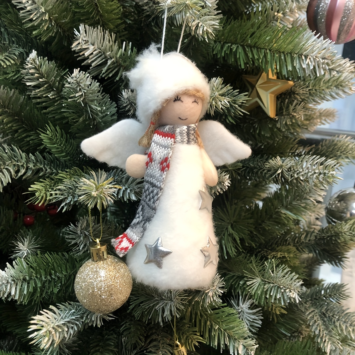 Doll Ornaments creative Wings Angel Pendant Christmas - Temu Canada