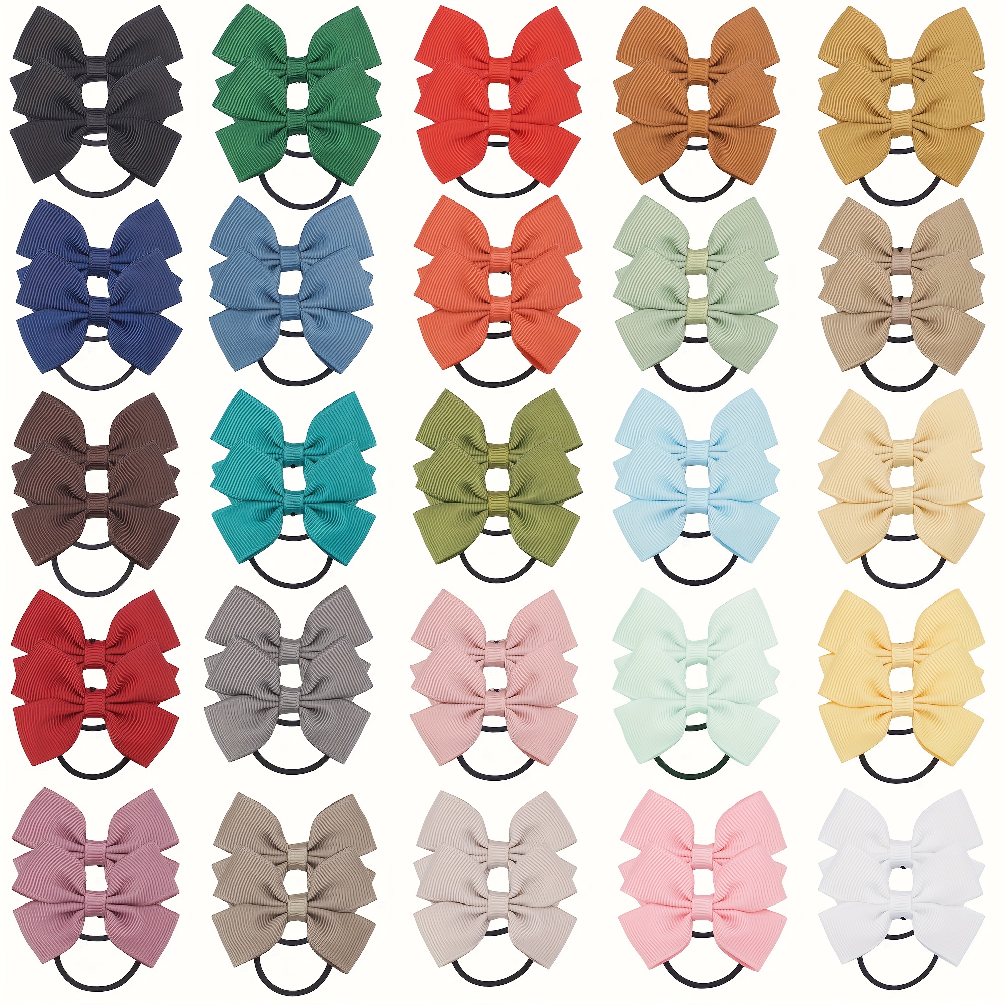 Hair Bows Stretchy Hair Bands Colorful Hair Ropes Sweet Cute - Temu Canada