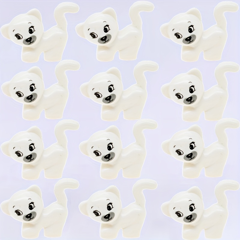 Mini Building Block Curious Cat Pet Cute Anime Compatible - Temu Canada