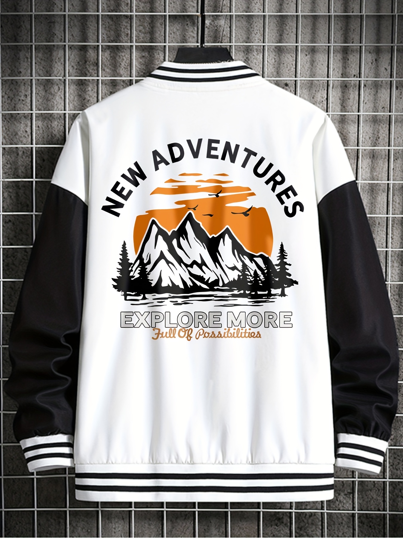 Mens Plus Size Jacket Spring Casual Streetwear With - Temu New Zealand