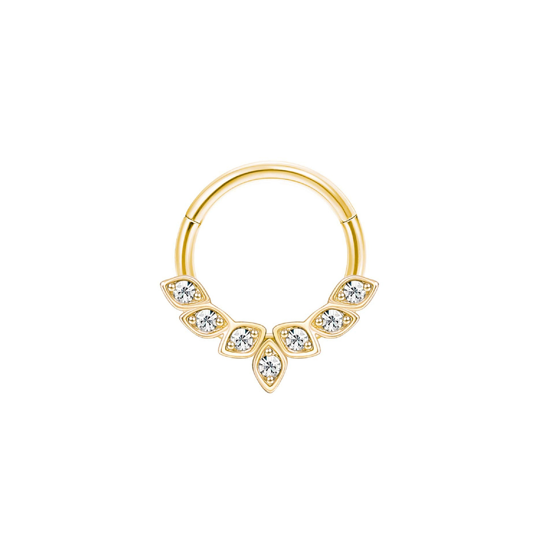 stainless steel cartilage helix tragus nose hoop piercing - Temu United ...