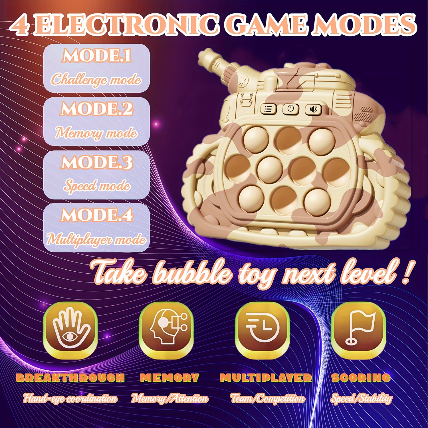 Press Play Game Console whack a mole Game Machine quick Push - Temu ...