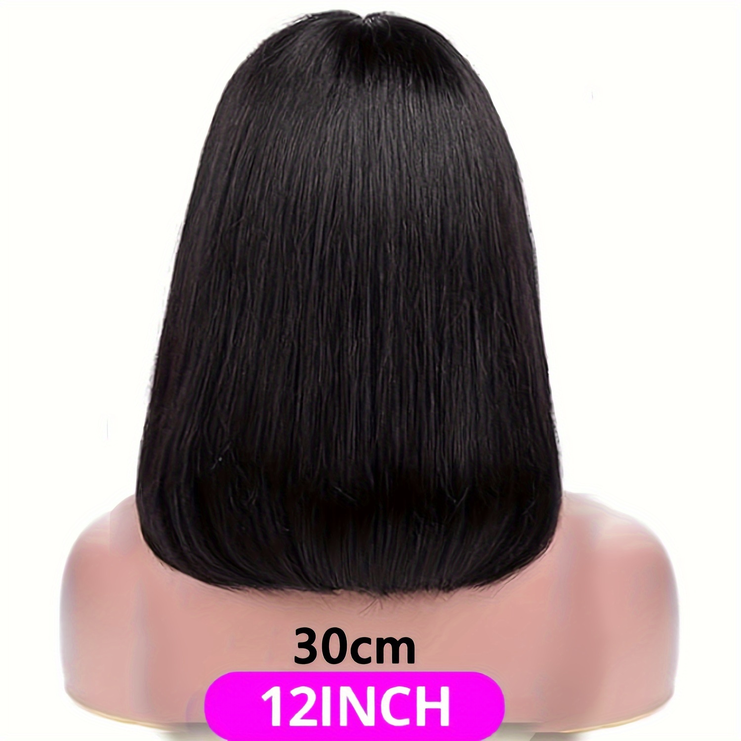 Straight Lace Front Wigs Human Hair Pre Plucked 180% Density - Temu ...