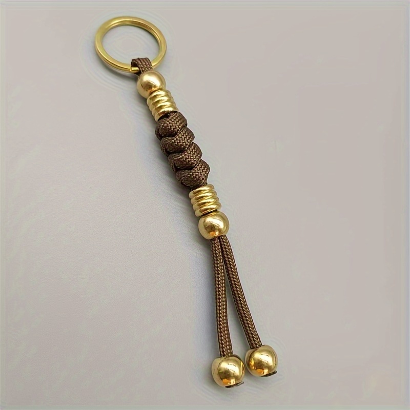 Retro Style Umbrella Rope Woven Keychain For Men Backpack - Temu Canada