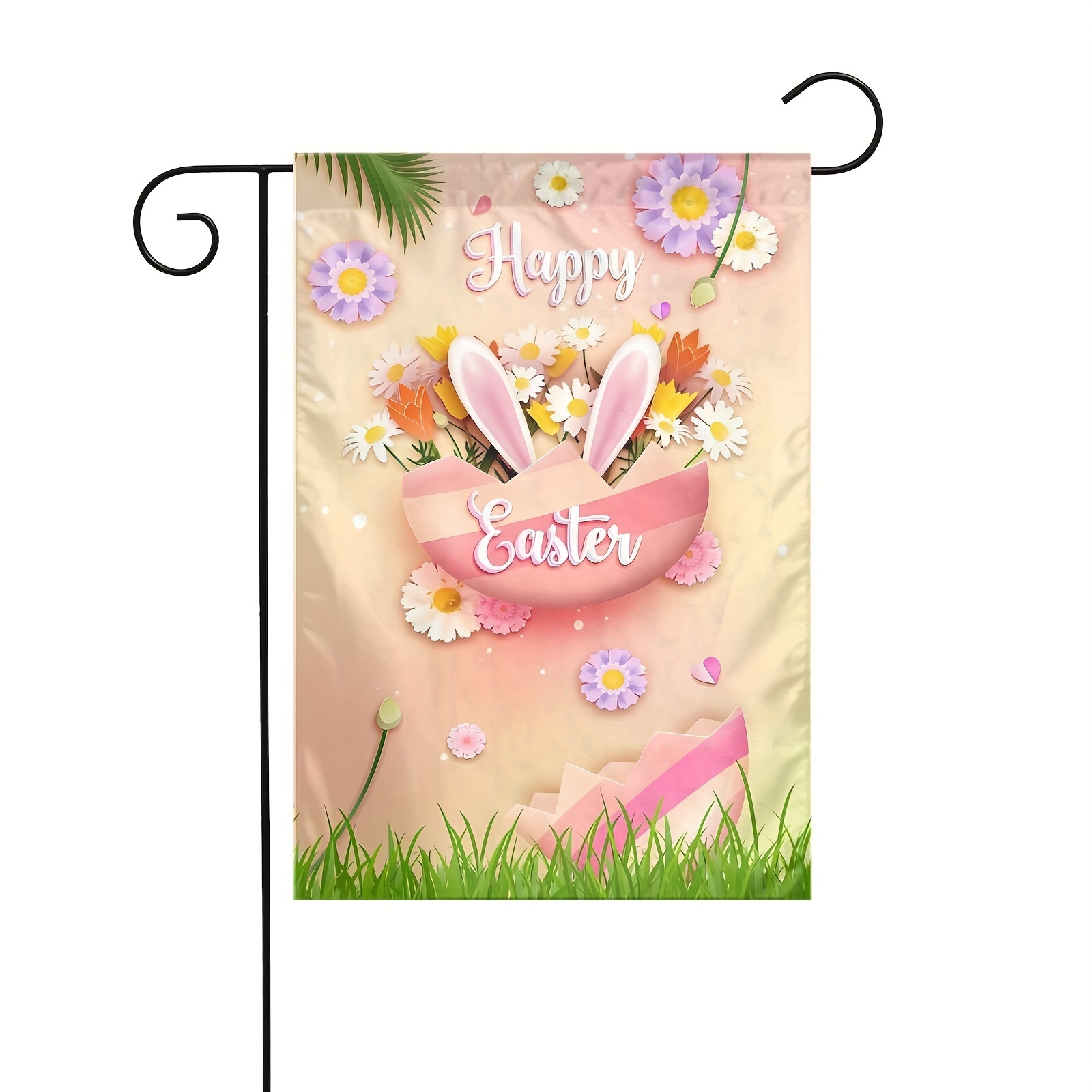 Happy Easter Garden Flag Double sided Printed Courtyard - Temu Australia