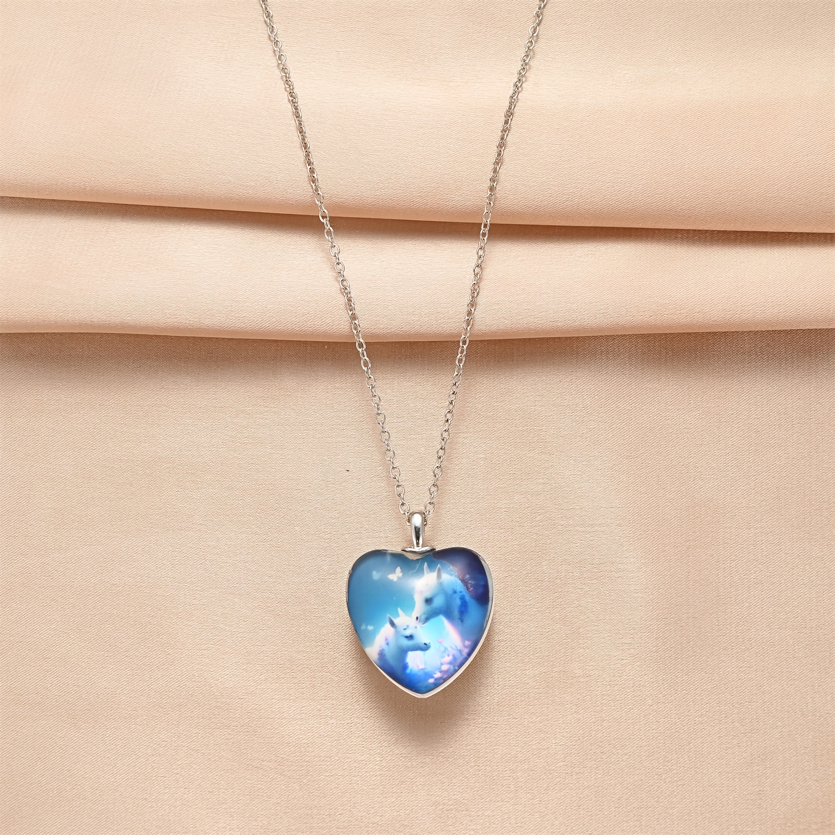 Trendy Exquisite Heart Pattern Pendant Necklace Toy For - Temu United ...