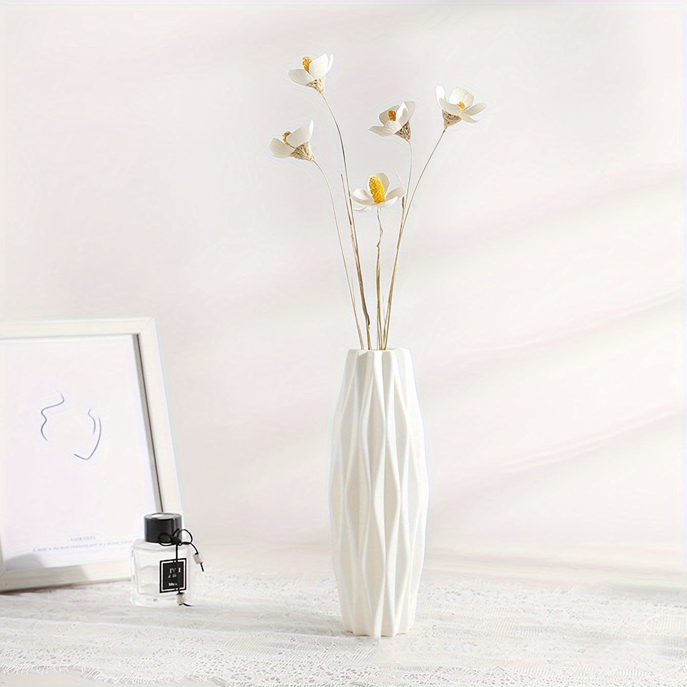 Plastic Creative Geometric Vase Flower Arrangement Container - Temu ...