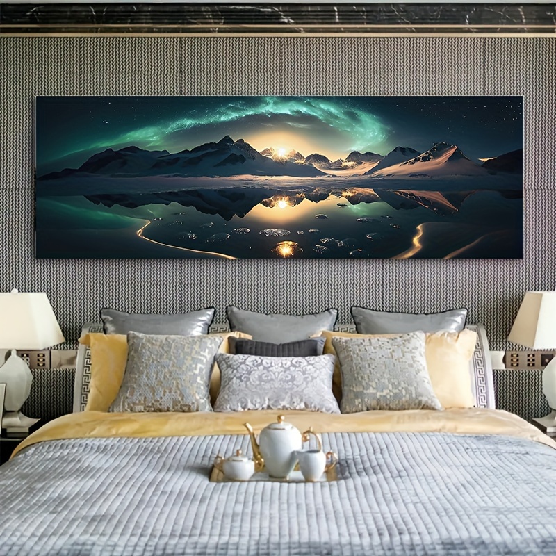 Unframed Canvas Poster Modern Art Starry Sky Sunshine Snow - Temu