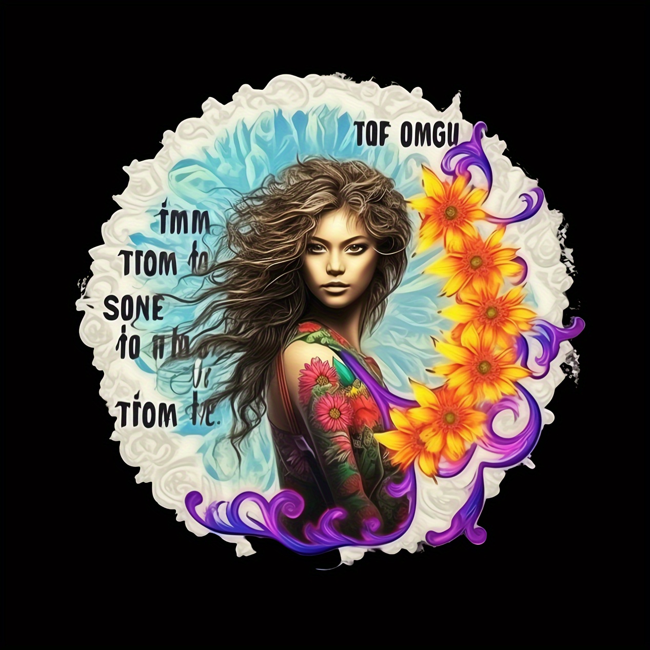 Woman Strong Girls Hippie ' Storm Gift Sticker Vinyl Bumper - Temu Canada