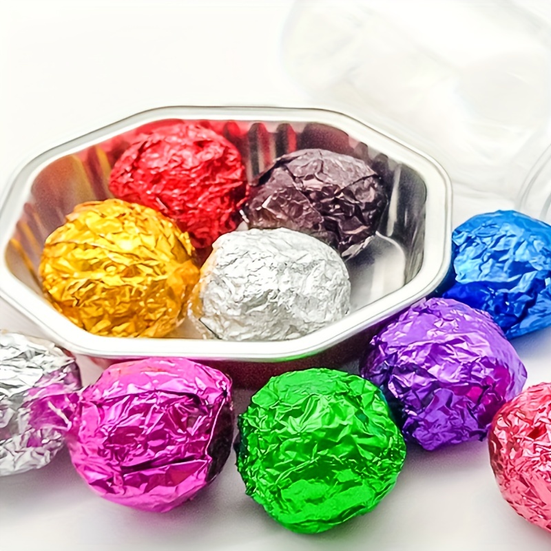 Foil Candy Wrappers Aluminum Foil Paper Diy Package Candy - Temu Canada